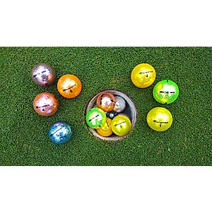 Chromax Metallic M5 Colored Mixed Golf Balls (Pack of 6), Assorted