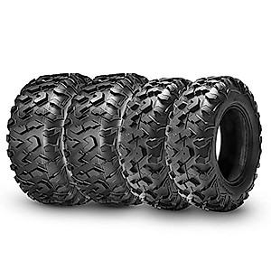 HALBERD ATV Tires, 27x9-12 & 27x11-12 ATV Tires, 6PR 27x9x12 27x11x12 All Terrain ATV UTV Off-Road Tires(Set of 4, Tubeless)