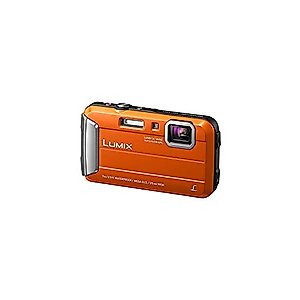 Panasonic DMC-TS25 Waterproof Digital Camera with 2.7-Inch LCD (Orange) DMC-TS25D (Renewed)