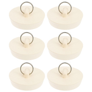 POPETPOP Rubber Sink Stoppers 6 Pack- Drain Stopper Sink Plug with Hanging Ring Anti Clogging Bath Tub Plug Sink Drain Stopper for Kitchen Bathroom Bathtub, 1 inch 25-28 mm