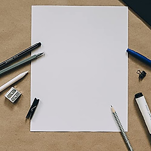 Reskid White Cardstock Thick Paper - 2 x 3.5" Blank Heavy Weight 110 lb Cover Card Stock - 100 Pack (2x3.5, inches)