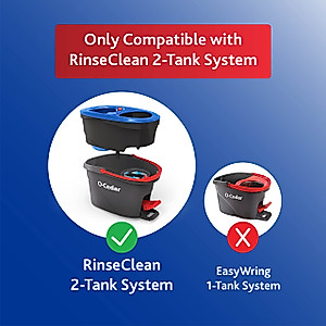 O-Cedar EasyWring RinseClean Spin Mop Microfiber Refill, 1-Pack, Blue