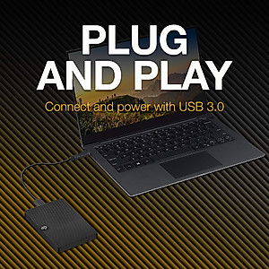 Seagate Expansion Portable, 2TB, External Hard Drive, 2.5 Inch, USB 3.0, for Mac and PC (STKM2000400)