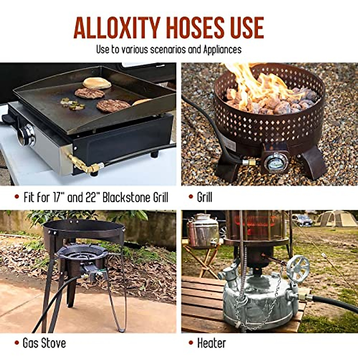 7 FT RV Propane Quick Connect Hose to Grill, BBQ Quick Release LP Gas Line for Camp Chef Stove, Pit Boss Burner-1/4 Male Plug x 3/8 Female Flare-with Elbow Adapter for Blackstone 17"22"28''36''Griddle