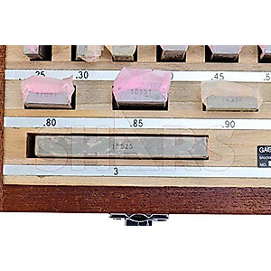 Shars Grade 0 Rectangular Gage Block Set with NIST traceable Certificate 81 PCS 303-5307C M)