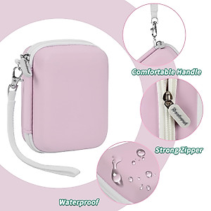 Boobowl Digital Camera Case Compatible with Yifecial/for EROOLU/for VAHOIALD/for Kaisoon/for Kodak Pixpro/for Canon PowerShot ELPH 180 190/ for Sony DSCW800 DSCW830 Kids Cameras (Pink)