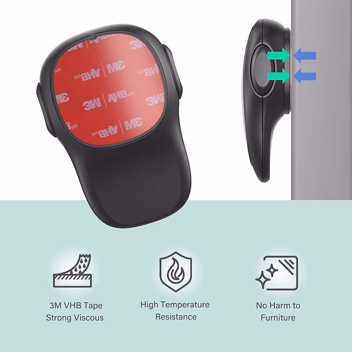 Oven Lock Childproof, Oven Front Door Lock Child Safety, Easy to Install, Heat-Resistant, Black, by Heart of Tafiti