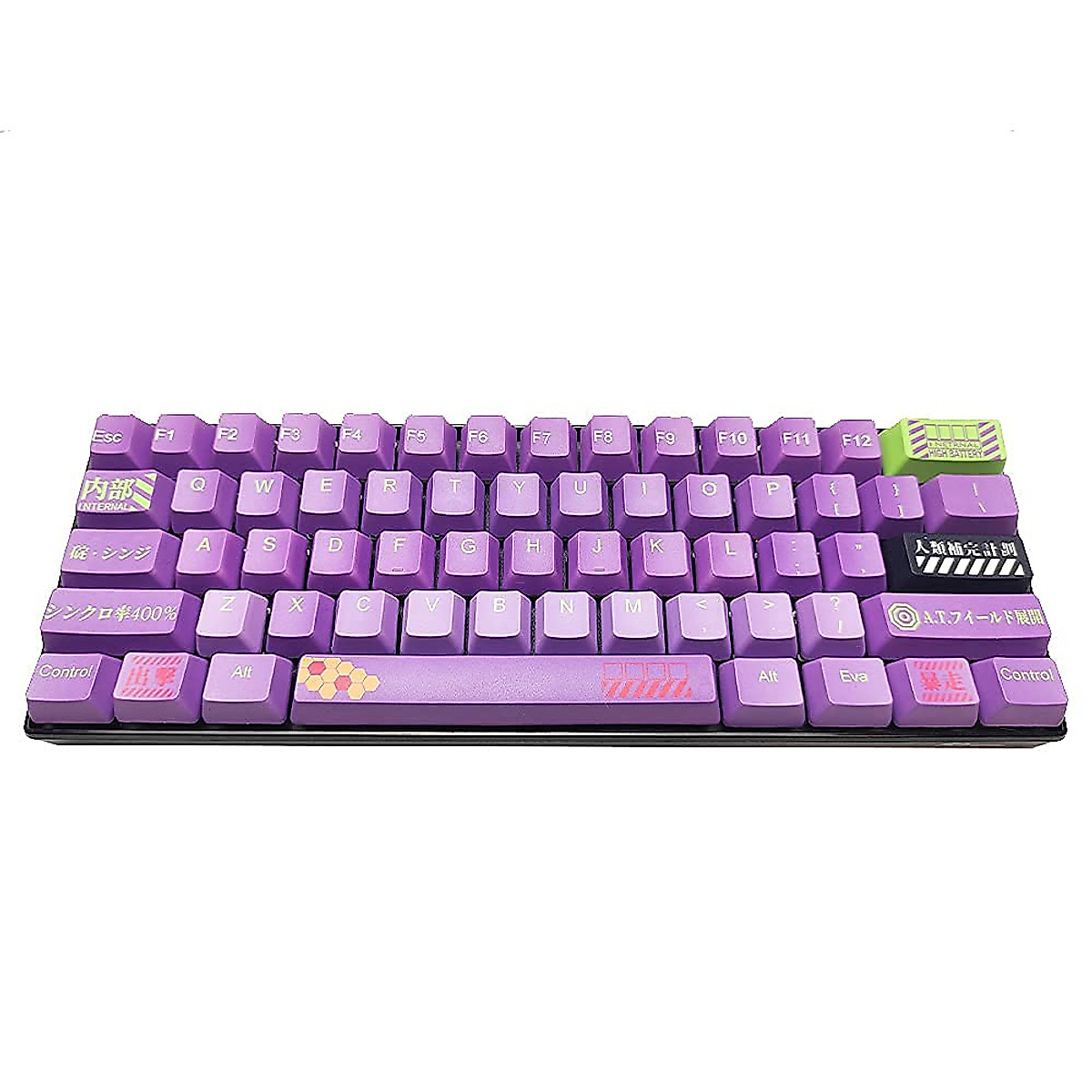 Kooku RiCKONS 108 Anime keycaps Dye Sublimation Personalized Keycaps for Mechanical Gaming Keyboards (Cherry Switches) (EVA)