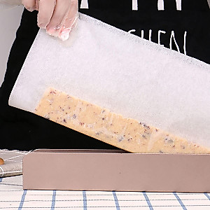 Dadamong 2Pcs U-Shape Non-stick Biscuit Cake Bread Mold Baguette Toast Mould, Carbon Steel Rectangle Cake Pan Cranberry Cookies Molds for Kitchen Baking (Champagne)