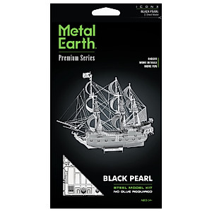 Fascinations Metal Earth Premium Series Black Pearl 3D Metal Model Kit