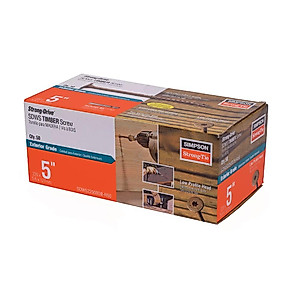 Simpson Strong-Tie SDWS22500DB-R50 Strong-Drive SDWS Timber Screw (Exterior Grade) — 0.220 in. x 5 in. T40, Tan (50-Qty)