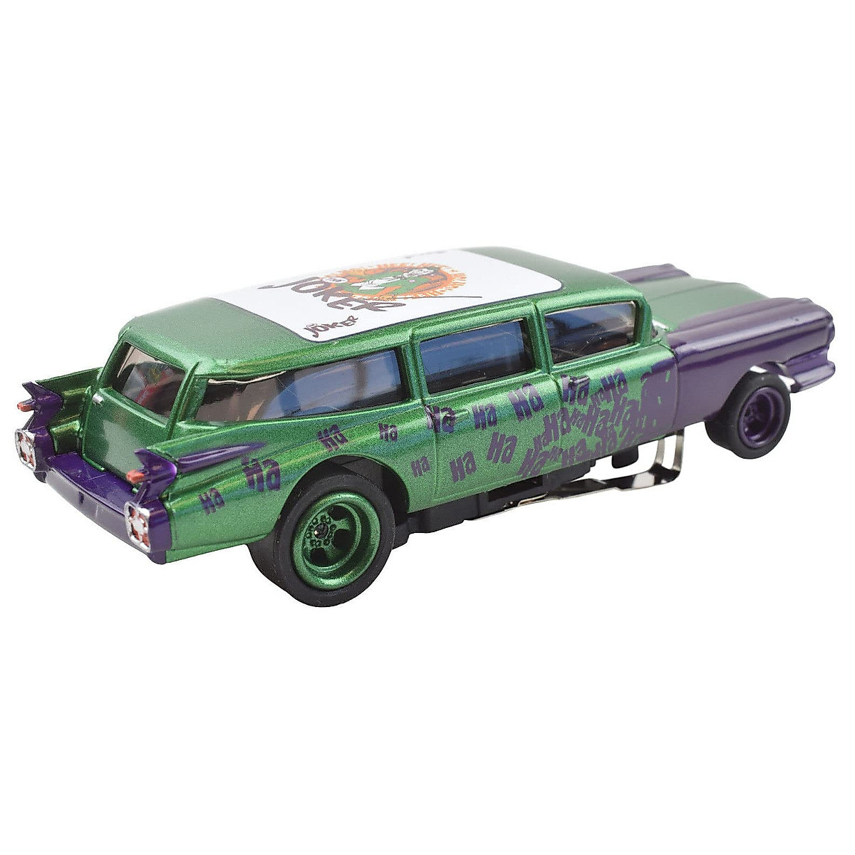 Auto World x Premium Hobbies 4Gear Batman The Joker 1959 Cadillac HO Scale Slot Car CP7944