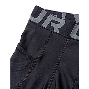 Under Armour Men's Armour HeatGear 3/4 Leggings , Black (001)/Pitch Gray , X-Large