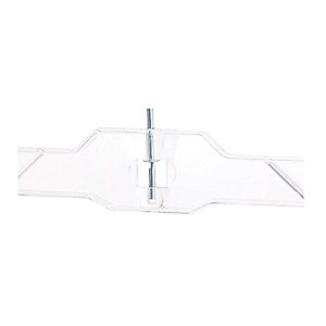 NAHANCO 610PCLH Plastic Children’s, Baby Skirt Slack Hanger, Heavy Duty with Plastic Clips, Clear (Pack of 100)