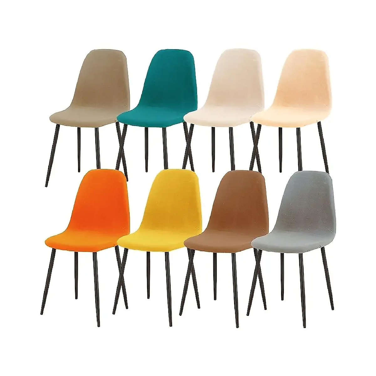 SEDLAV Solid Color Stretch Shell Chair Cover - Stylish and Protective Slipcover for Dining Chairs, Wedding Banquets, and Events - Elastic, Washable, and Easy to Install - Spandex Blend Fabric