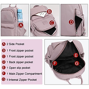 Sunwel Fashion Mini Backpack & Sling Bag 2 Way Carry Nylon Casual Daypack Chest Bag with Detachable Pom Pom Ball Keychain for Women (black)