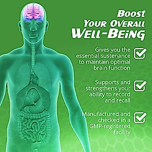 RaDoTech Ginkgo Biloba Support Brain Function, Supplements for Memory and Focus, Natural Antioxidant-Rich, Promotes Overall Health, 120 Vegetarian Capsules, GMP