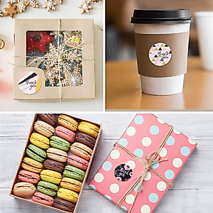 Thank You Stickers - 1.5" Thank You Stickers Roll | Multiple Designs Thank You for Supporting My Small Business Stickers | Thank You Stickers Small Business Supplies (Floral)