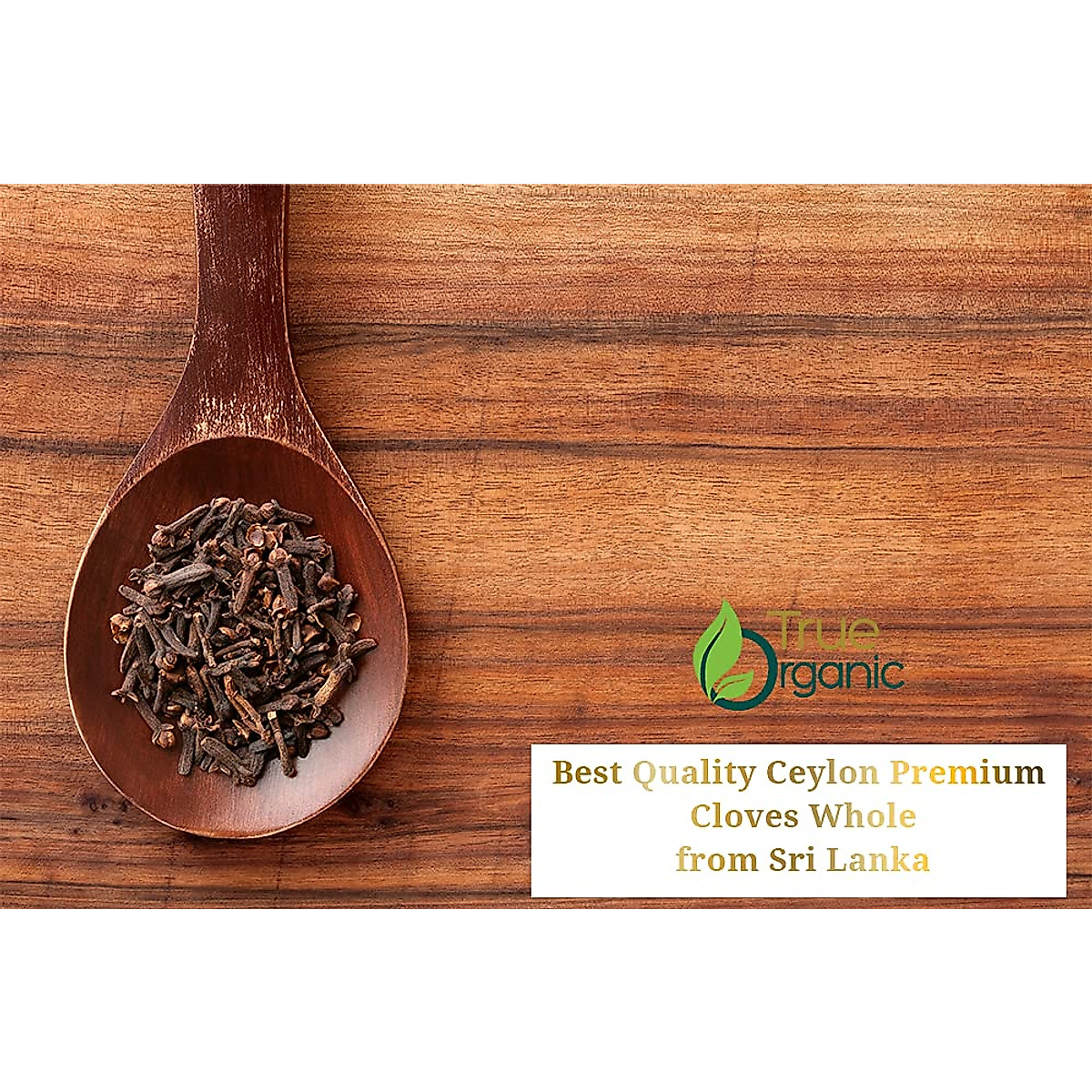True Organic Ceylon Cloves Whole, 16 ounces Bulk Bag, USDA Organic & Kosher Certified, Non-GMO, Fresh Organic Cloves, Pure Ceylon Premium Quality