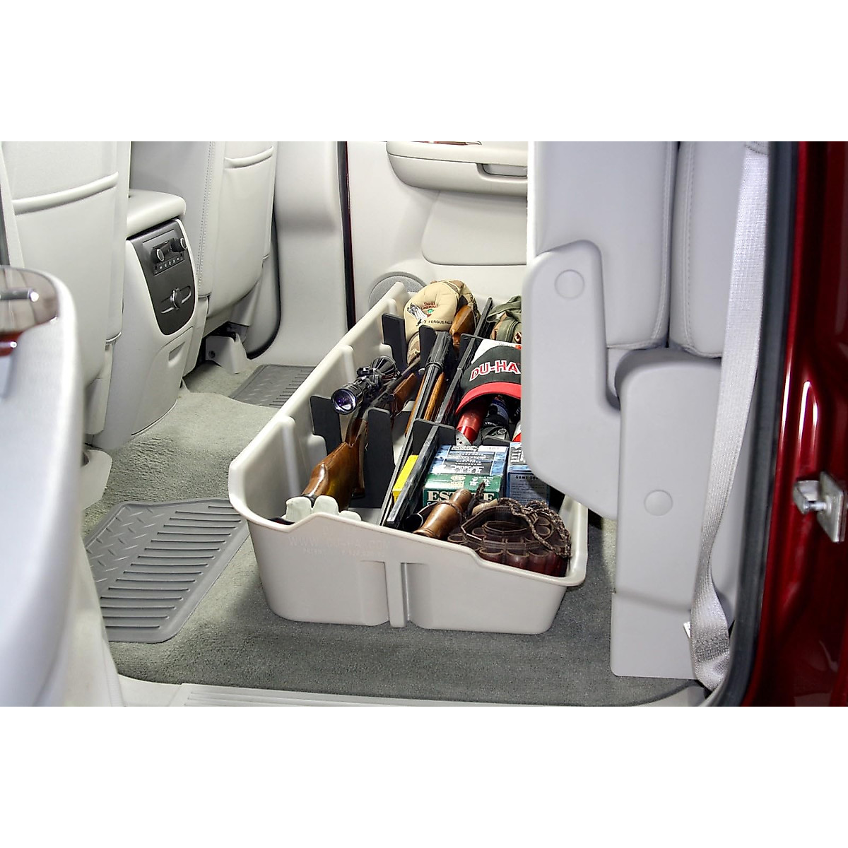 DU-HA Under Seat Storage Fits 07-13 Chevrolet/GMC Silverado/Sierra Light Duty & 07-14 Heavy Duty Crew Cab, Dk Gray, Part #10042