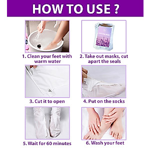 Foot Peel Mask by C&M Goods Co, Callus Remover for Feet 3 Pack of Foot Exfoliator Peeling Mask, Repairs Cracked Heels, Dead Skin, Baby Soft Smooth Touch Feet, Foot Callus Remover for Men and Women