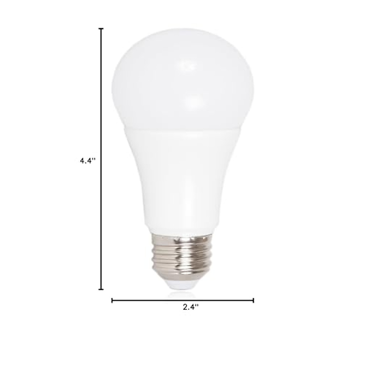 Maxxima LED A19 800 Lumens 60 Watt Equivalent Light Bulb Set - 2700K Soft White Light, Energy Efficient 10 Watts, E26 Base, Non-Dimmable, for Bathrooms, Lamps, and Living Rooms - 12 Pack