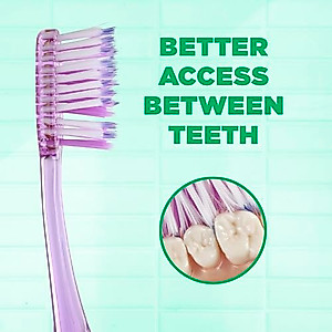 GUM Technique Deep Clean Toothbrush - Compact Soft - Soft Toothbrushes for Adults with Sensitive Gums - Extra Fine Bristles, 2ct (6pk)