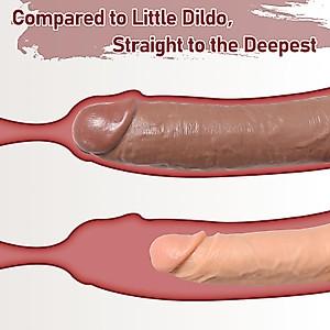 10 Inch Thick Dildo Huge Sex Toys for Women, Realistic Large Silicone Dildos Hands-Free Play Sex Toy, Lifelike Big Fake Penis Soft Suction Cup with Balls for Male or Female Vaginal G-Spot & Anal Play