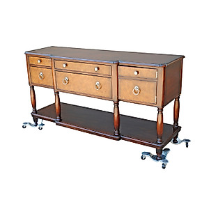 Vestil LEG-D-12 Steel Leg Dolly 10-3/4 in. x 12 in. x 2-3/4 in. 300 Lb. Capacity Silver