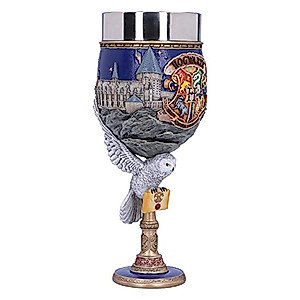 Nemesis Now Harry Potter Goblet, Hand Painted Harry Potter Collectible Chalice, Wizarding Wrold Cup, Ideal Gift for Potterheads - Hogwarts