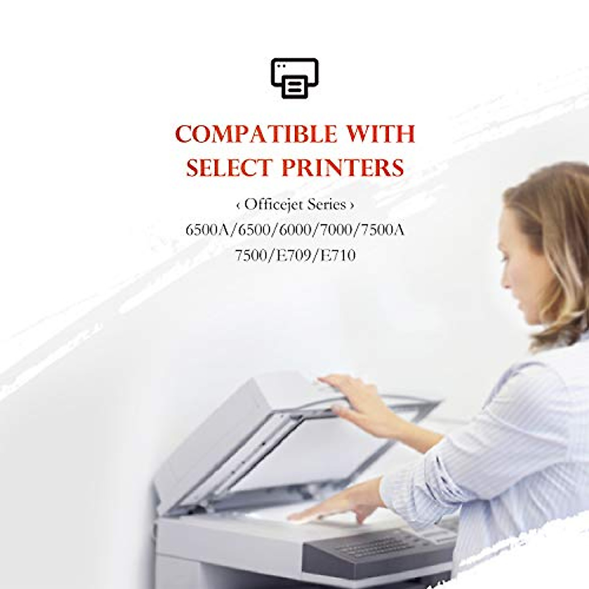 ejet Compatible Ink Cartridge Replacement for HP 920XL 920 XL to use with 6500a 6500 7500a 6000 7500 7000 E709 E710 Plus Printer (2 Large Black)