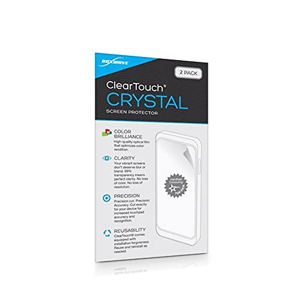 BoxWave Screen Protector Compatible with Ecobee EB-STATE3LTP-02 - ClearTouch Crystal (2-Pack), HD Film Skin - Shields from Scratches