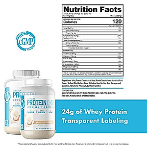 NutraOne ProteinOne Whey Protein Promote Recovery and Build Muscle with a Protein Shake Powder for Men & Women(Vanilla Ice Cream, 2 LB)