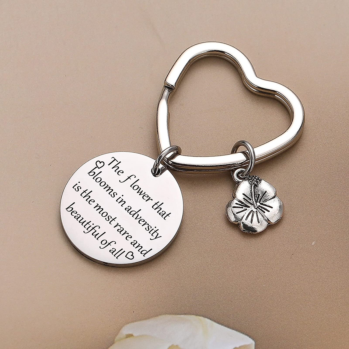 JIUSHUN Mulan inspired Jewelry Mulan Quote Jewelry Daily Reminder Jewelry encouragement Gift Flower Jewelry Motivational Keychain Inspirational Jewelry Motivational Jewelry
