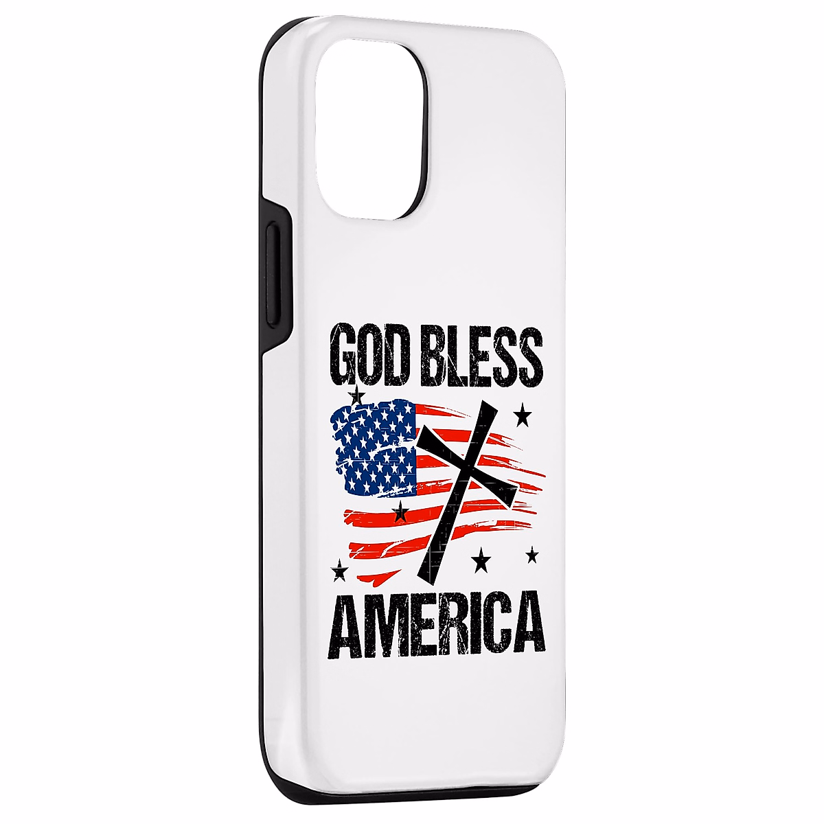 iPhone 13 Pro White 4th Of July For Men Patriotic God Bless America Flag Case