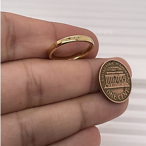 Vogati Wedding Band - 18K Yellow Gold 2.5 mm Comfort-Fit Wedding Band - Valentine's Day Sale