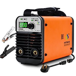 HITBOX AT2000 Stick Welder 140A Welding Machine Stick Welders 110V/220V Welder Machine 2 IN 1 Arc/Lift Tig Welding Machine Welder With Hot Start Arc Force And Anti-Stick Mini Welder with LCD Screen