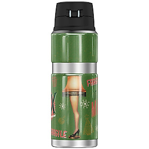 A Christmas Story Leg Lamp THERMOS STAINLESS KING Stainless Steel Drink Bottle, Vacuum insulated & Double Wall, 24oz