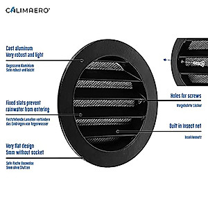 Round Vent Cover Soffit Vent calimaero WSGB 4 Inch Round HVAC Vent Cover Round Air Vent Duct Cover
