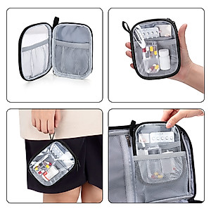 Trunab Medicine Storage and Organizer Bag Empty, Pill Bottle Organizer with Portable Small Pouch, Home First Aid Box for Emergency Medication, Supplements or Medical Kits (Bag Only)(Patent Design)