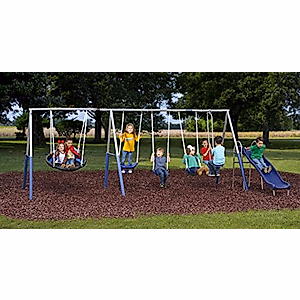 XDP Recreation Fun Forever Swing Set, Gray