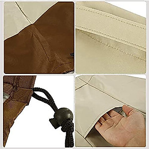 Cozzka 52 Inch Outdoor Prep Table Cover for Keter Unity XL Portable Outdoor Table and Storage Cabinet Heavy Duty Waterproof UV Resistant BBQ Grill Prep Table Cover Patio Bar Cooking Cart, Beige