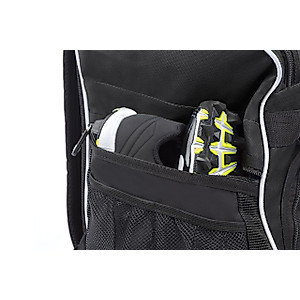 DashSport Baseball Bag Softball Backpack Bat Bag | T-Ball Equipment and Softball Bag | Bat Pack (Black)