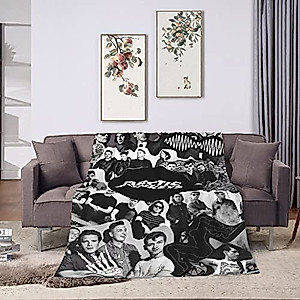 STYLOPUNK Alternative Rock Arctic Music Monkeys Throw Blanket Lightweight Flannel Blankets Novelty Fleece Bed Blanket All Seasons 60"X50"