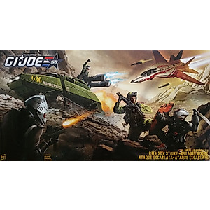 G.I. Joe 50th Anniversary Crimson Strike Set with Cobra Scythe & GI Joe Chimera & 4 Action Figures (2015 SDCC Comic-Con Exclusive)