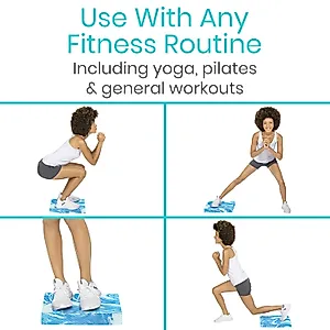 Vive Balance Pad - Foam Board Yoga Mat Block for Physical Therapy, Stability, Workout, Knee and Ankle Exercise - Equipment for Strength Training, Rehab - Large Floor Pad for Adults, Kids