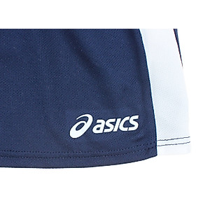 ASICS Women's Medley Short (Small, Navy-White)