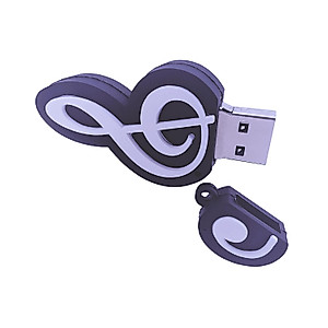 WooTeck 128GB Cartoon Lovely Music Note USB Falsh Drive Memory Stick
