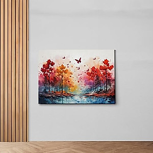 Abstract Painting Buy Canvas Wall Art, Butterfly Painting Art, Butterfly canvas, bedroom Butterfly wall art,Watercolor abstract Butterfly canvas painting