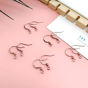 COIRIS 100 Pairs Earwires French Earring Hooks/Dangle Earring Findings Jewelry Making DIY (EH-1008-antique copper)